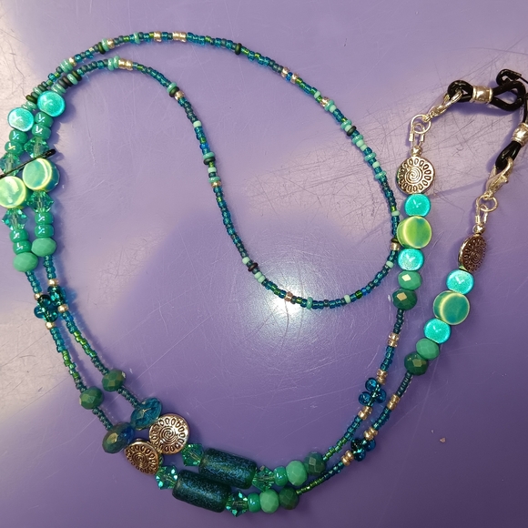 Accessories | Eyeglass Chain Necklace Is Handmade Colorful Unique One ...